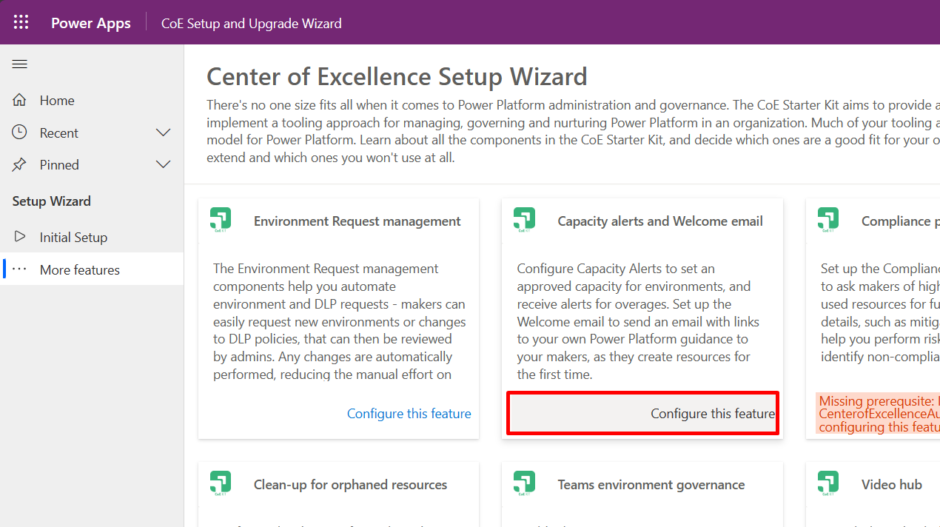 CoE Starter Kit – Capacity Alert and Welcome Email の設定 | ギークフジワラ